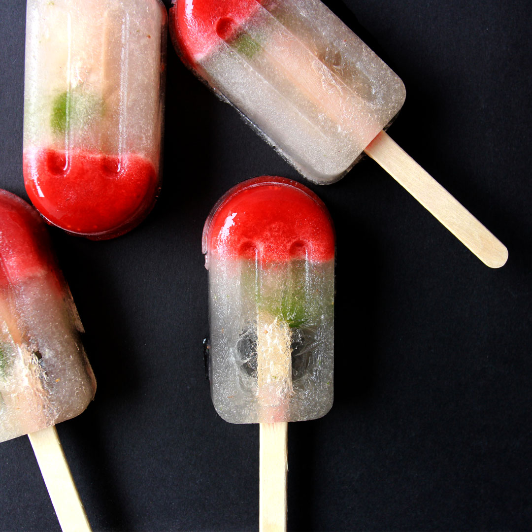 Immunity March: Strawberry, Basil, Lime & Coconut Water Popsicles ...